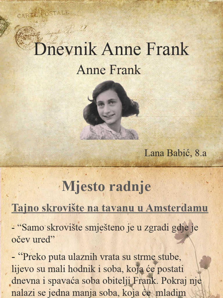 Anne Frank Prezentacija | PDF