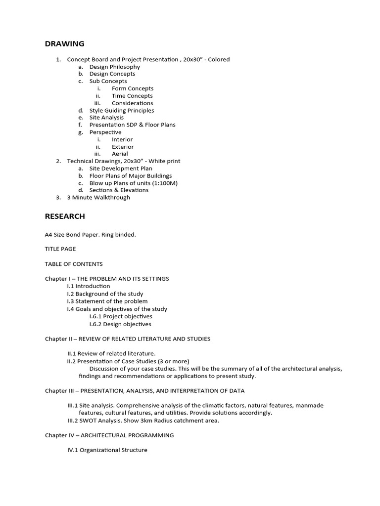 Architectural Research and Presentation Guide | PDF | Technical Drawing