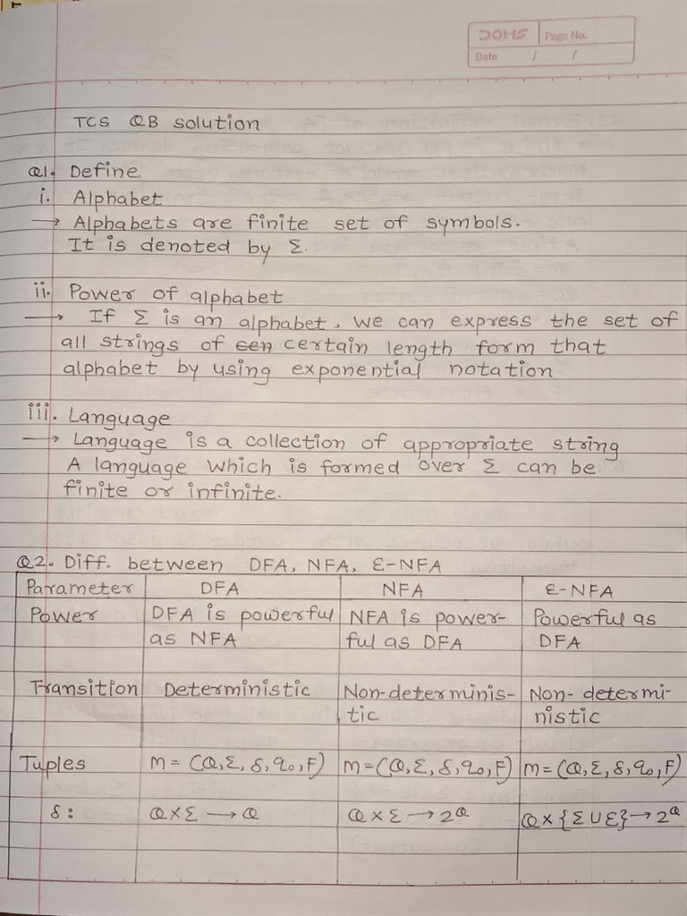 TCS QB Solution | PDF