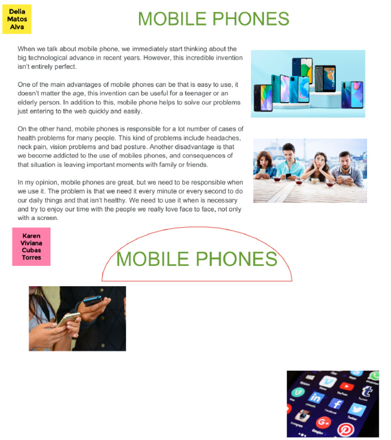 An Opinion Essay Ii - Mobile Phones | PDF