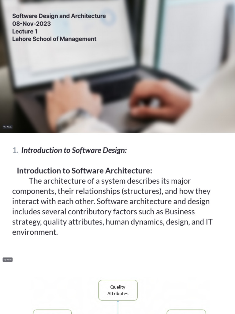 Software Design and Architecture | PDF | Software Architecture | System