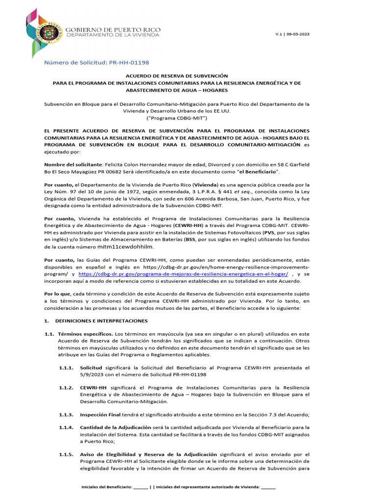 PR-HH-01198Felicita Colon Hernandez Encrypted | PDF | Fotovoltaica ...