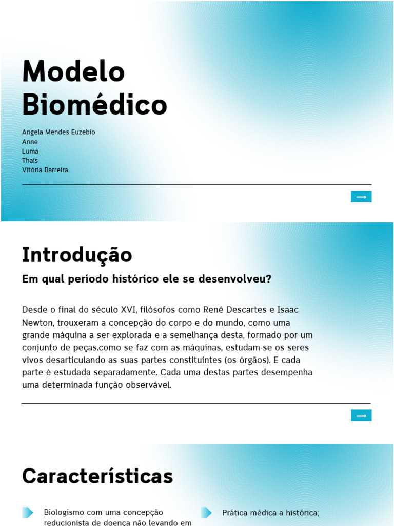 Modelo Biomédico Apresentação | PDF | Remédio | Sistema de saúde