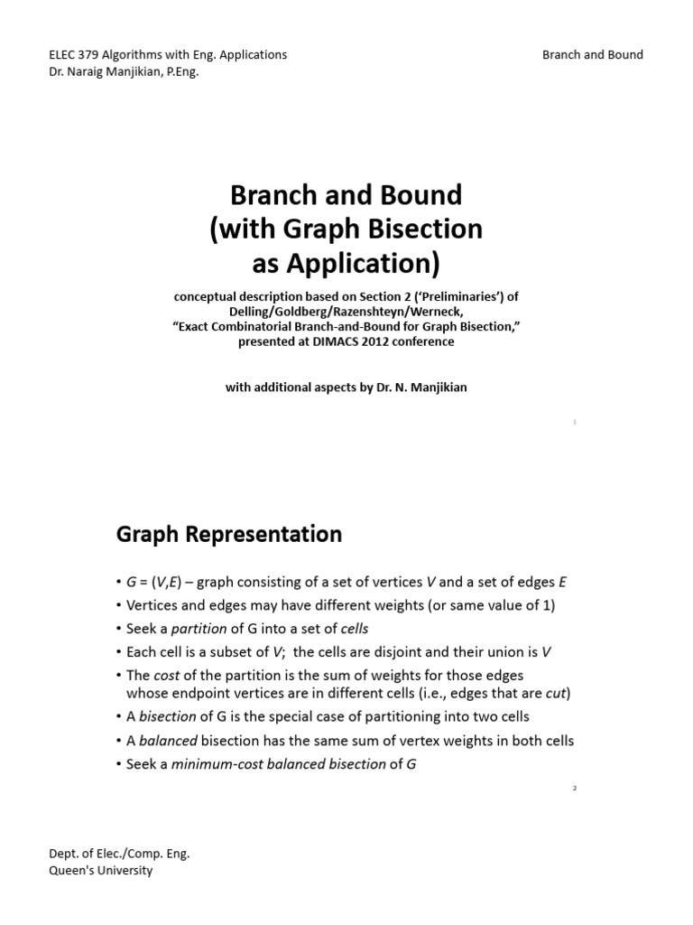Branch and Bound | PDF | Vertex (Graph Theory) | Combinatorics
