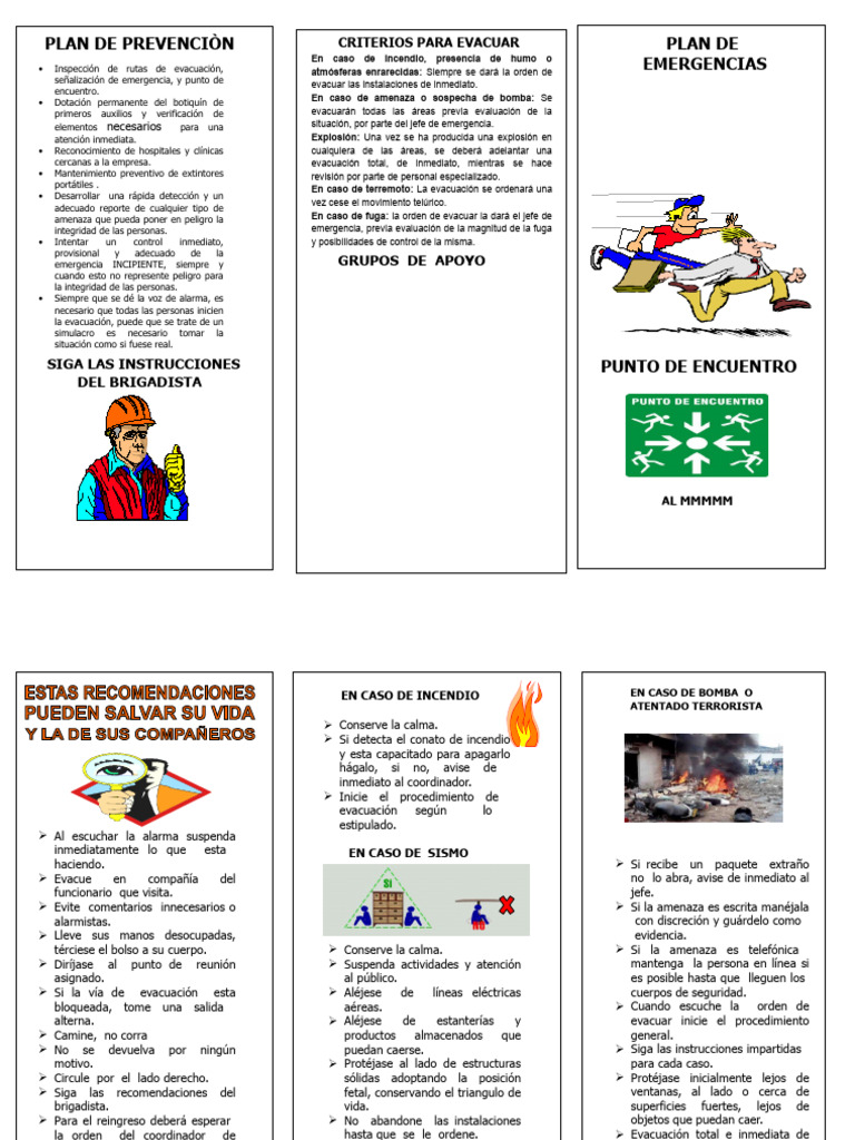 Folleto Plan Emergencias | PDF