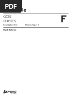 AQA GCSE Combined Science Physics Paper 1 Higher Mark Scheme | PDF ...