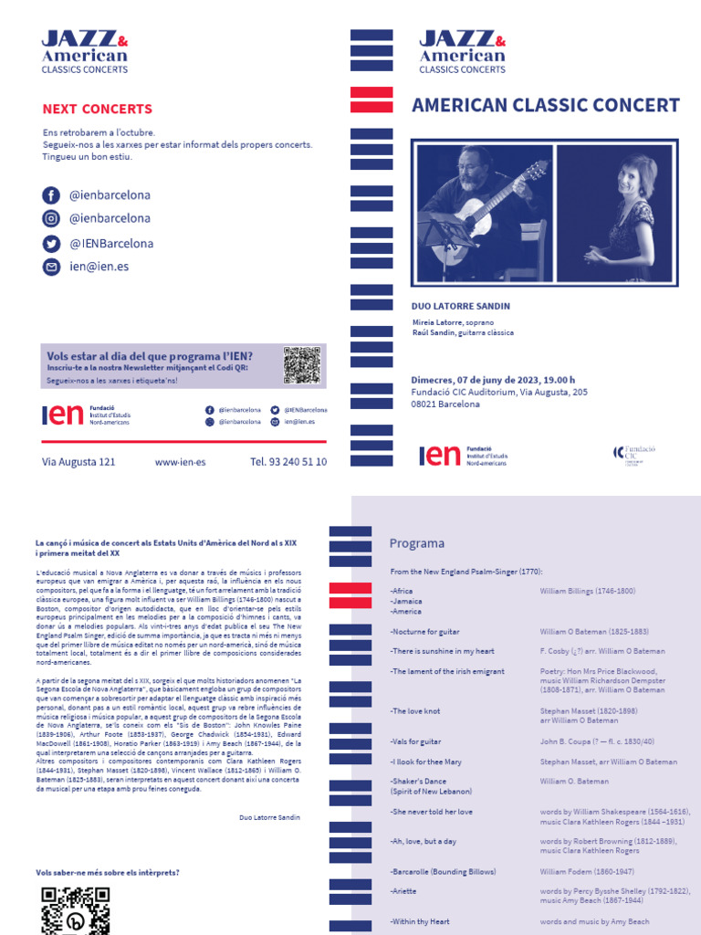 Programa Duo Latorre Sandin | PDF