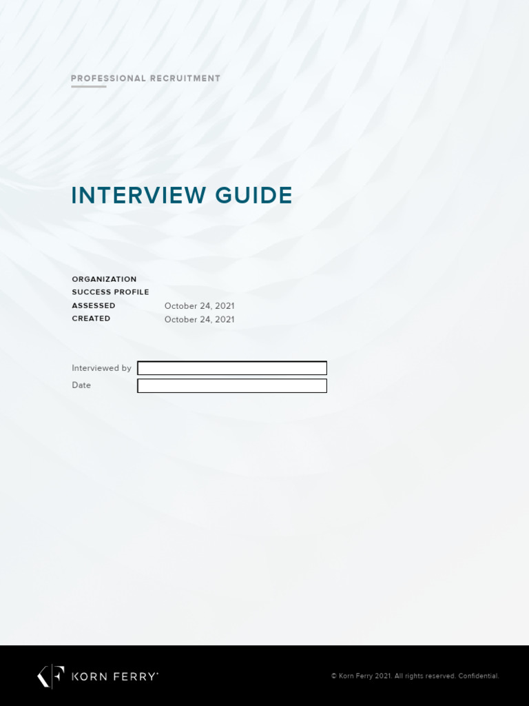 Interview Guide | PDF | Motivation | Motivational