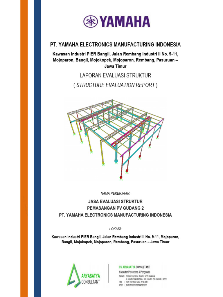 Report Assesment Pemasangan PV Gudang 2 Pt. Yemi - 2023 | PDF