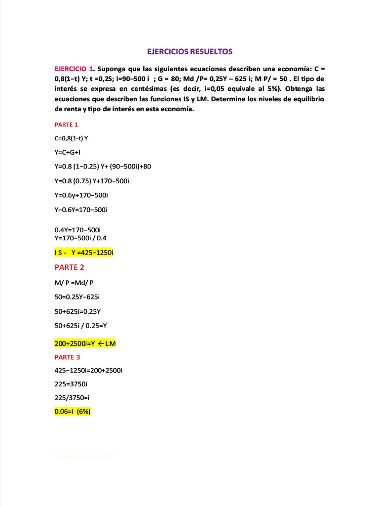 PDF Ejercicios Is LM - Compress | PDF