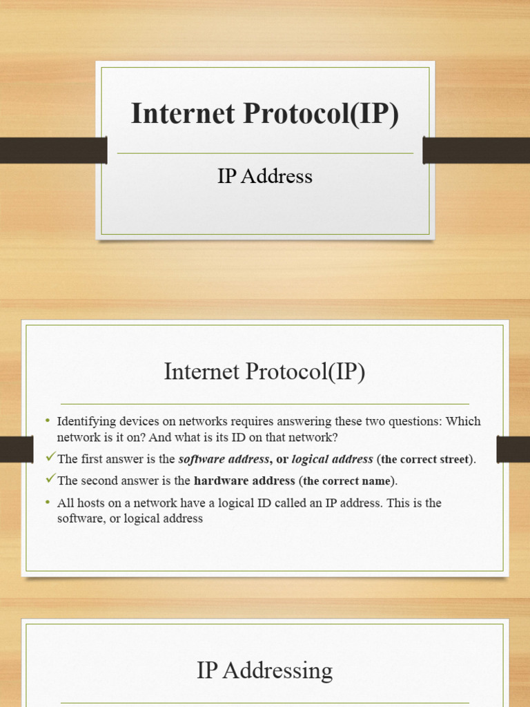 03 - Internet Protocol (IP) | PDF | Computer Network | Ip Address