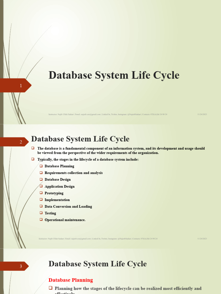 05-Database Life Cycle | PDF | Databases | Product Lifecycle