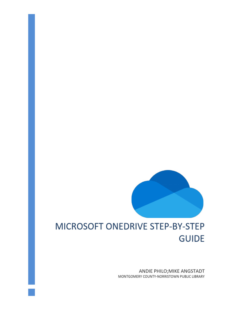 OneDrive Step by Step Guide | Download Free PDF | Computer File ...