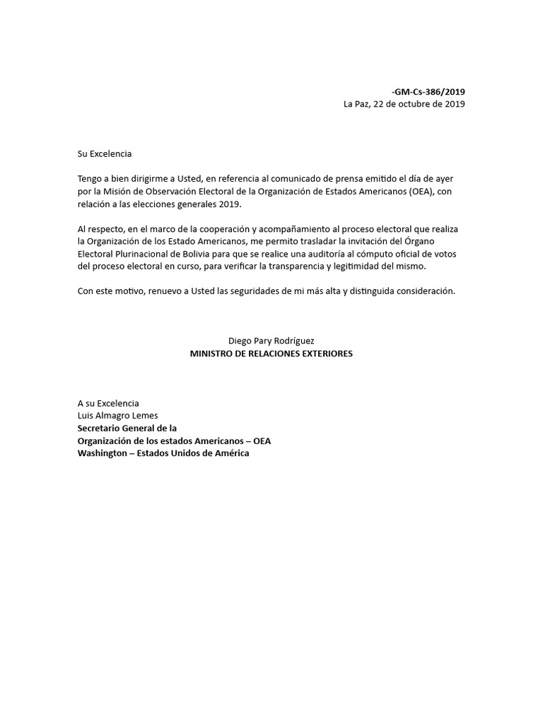 carta diplomática | PDF