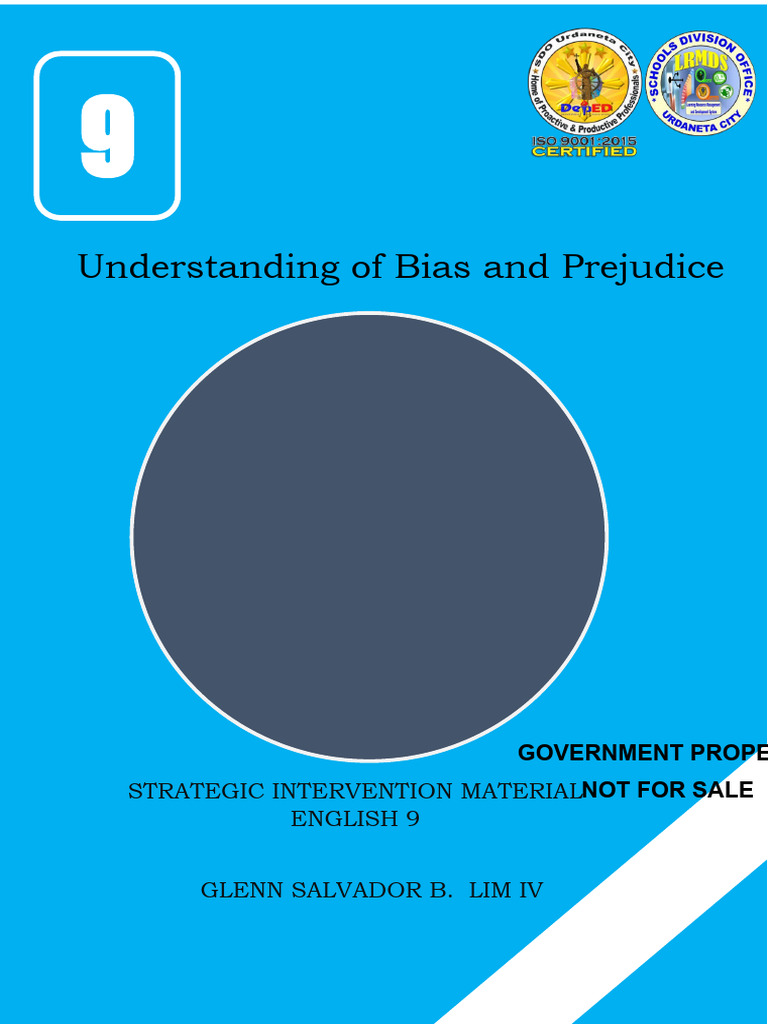 Sim - Glenn Salvador B. Lim IV - Bias and Prejudice | PDF | Prejudices ...