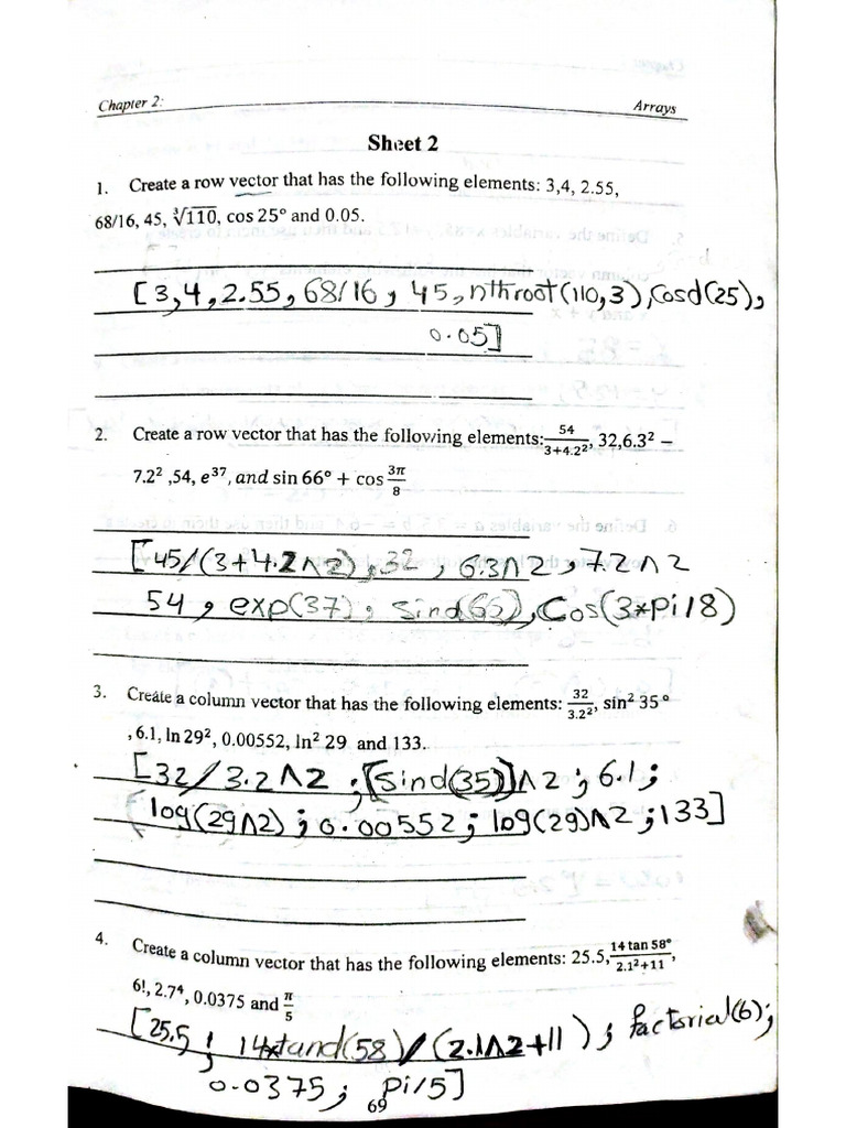 Sheet 2 Solutions | PDF