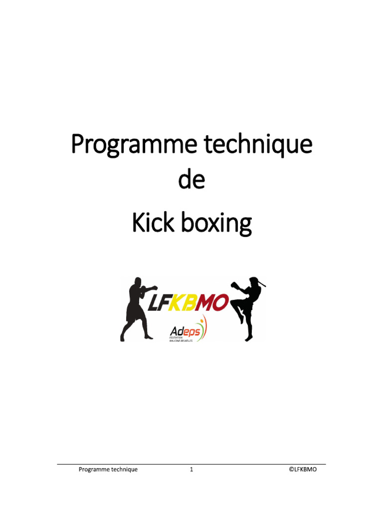 Kick Boxing Program | PDF