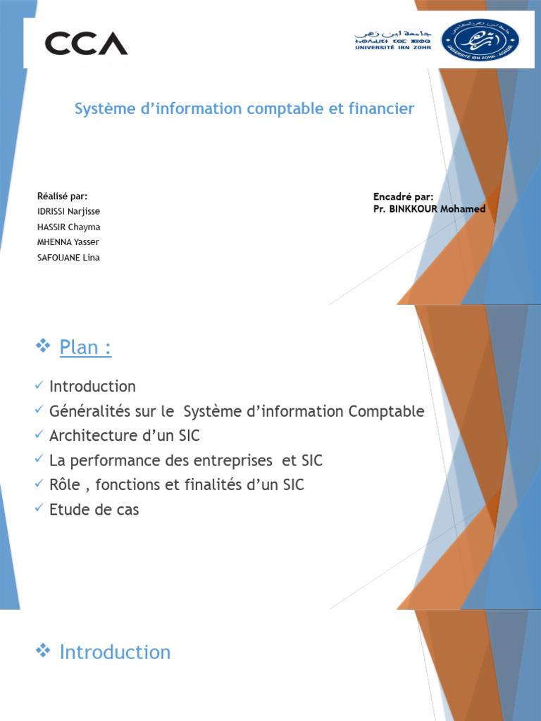 Système d’information comptable et financier | PDF | Système d ...