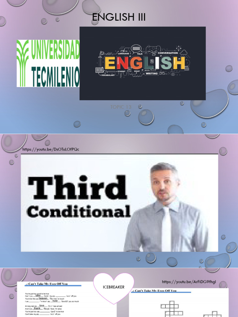 ENGLISH III Lesson 13 3er Conditional | PDF
