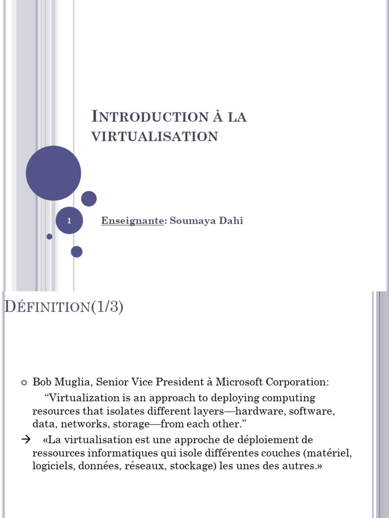 Chap1-Introduction À La virtualisation-FINAL-PROPRE | PDF | Virtualisation | VMware