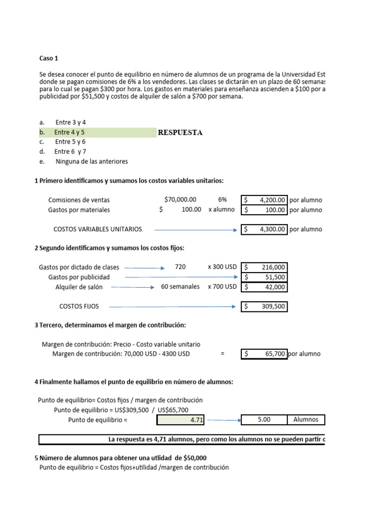 Excel Preguntas Costos | PDF
