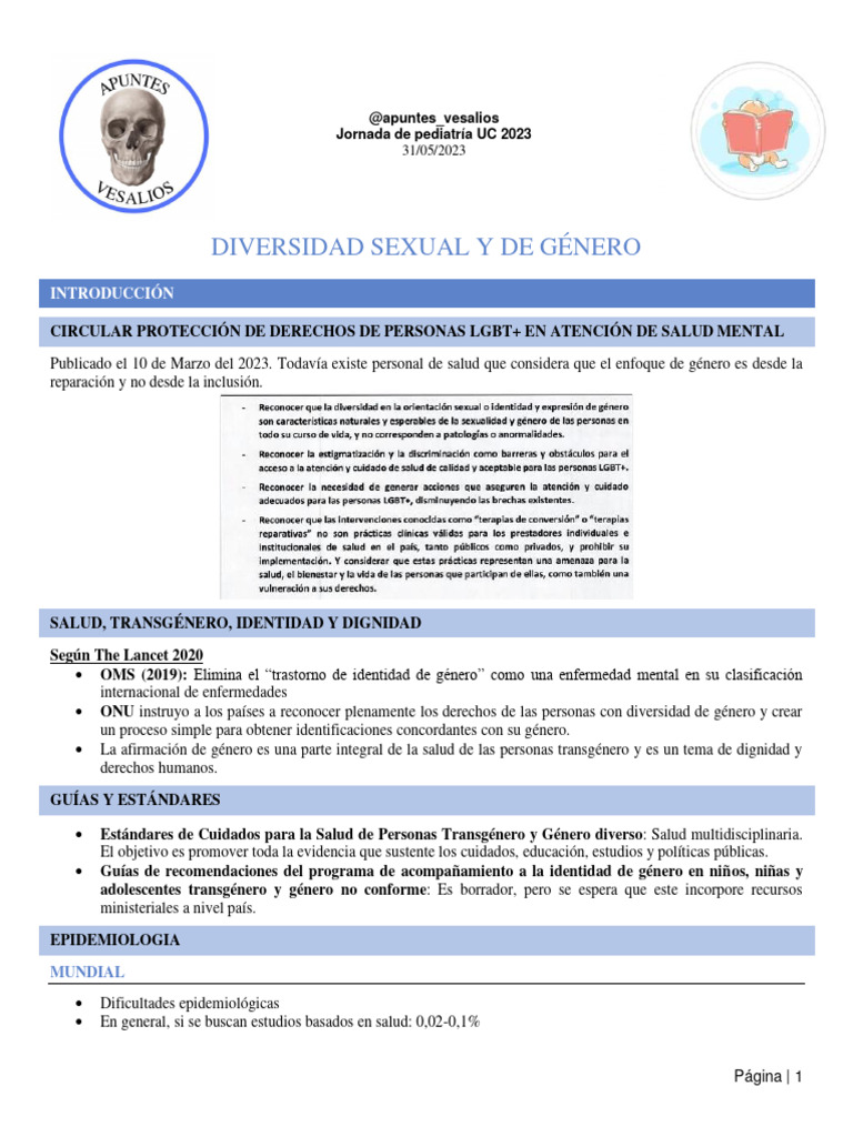 Diversidad Sexual y de Gã©nero | PDF | Identidad de género | Transgénero