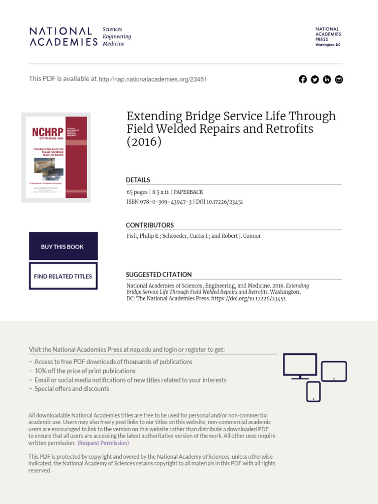 Extending Bridge Service Life Through Field Welded Repairs and ...