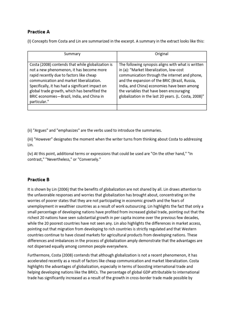 Combining Sources | PDF | Globalization | Economic Growth