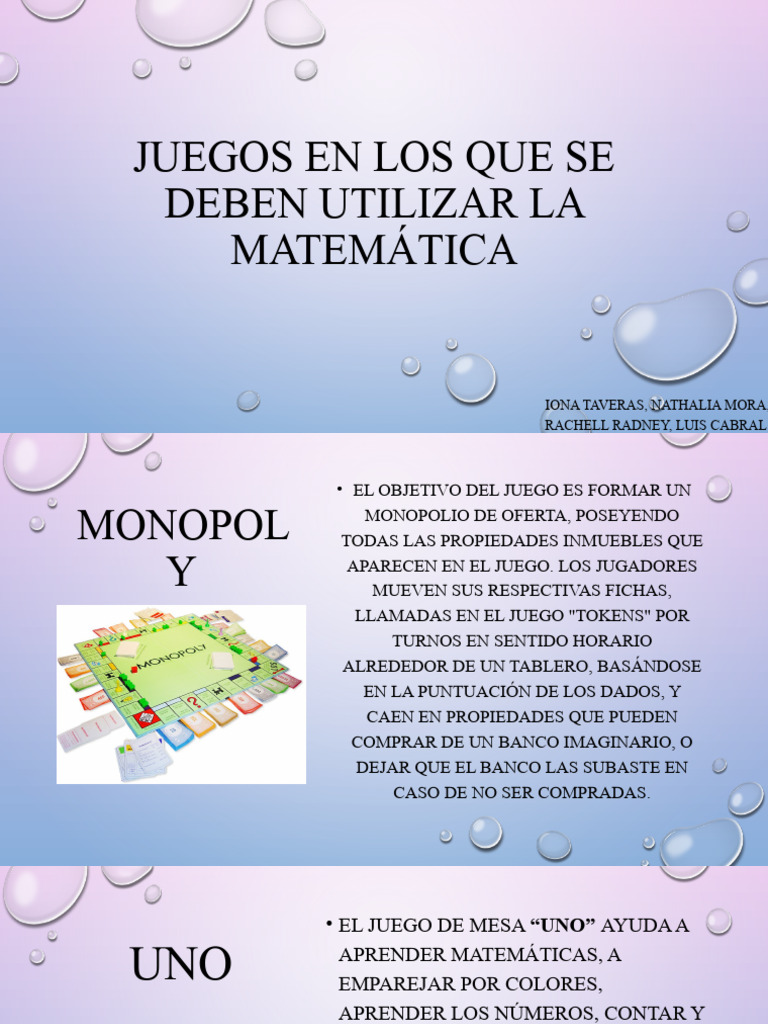 Juegos de mesa para aprender matemáticas | PDF | Deportes y actividades ...