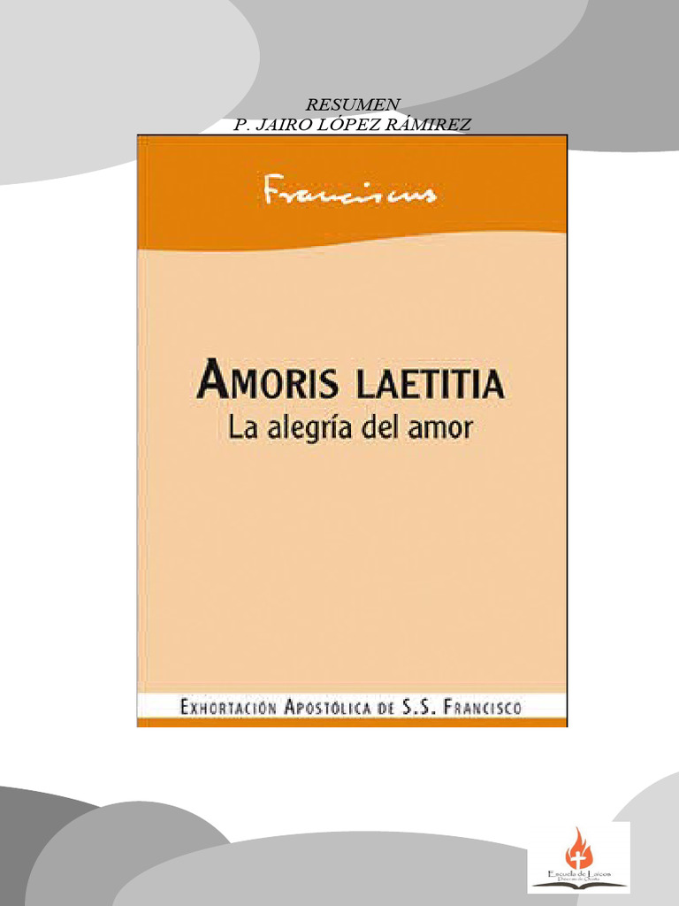 Amoris Laetitia (La Alegria Del Amor) | PDF | Amor | eucaristía