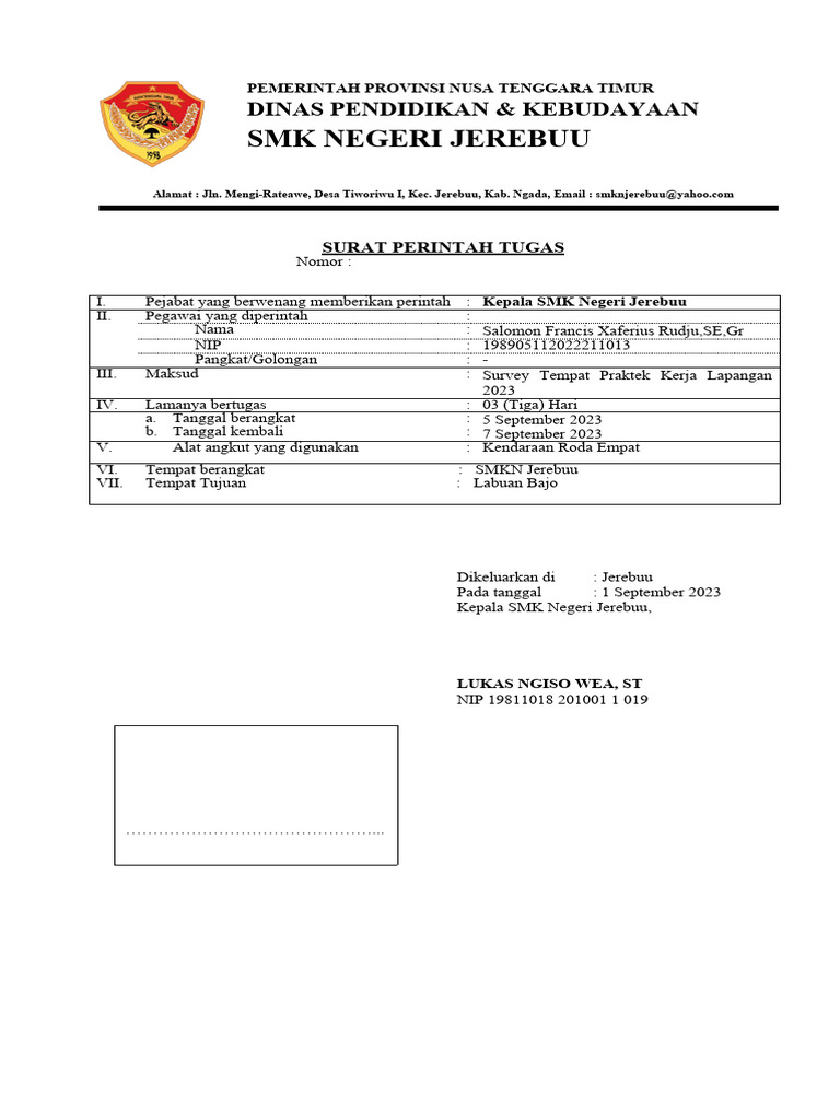 SPT - SPPD 2023.doc Moris | PDF