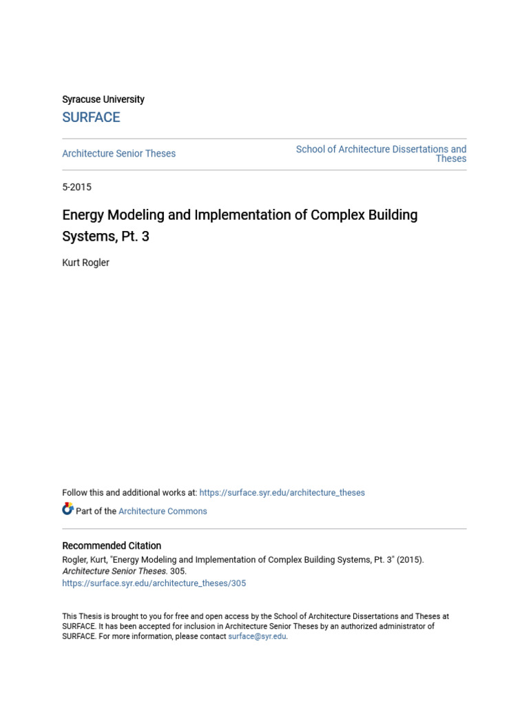 Energy Modeling | PDF | Simulation | Lighting