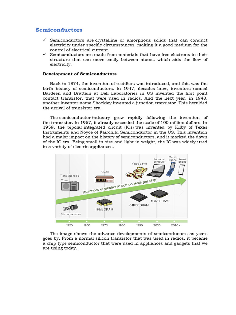 Semiconductors | PDF | P–N Junction | Diode