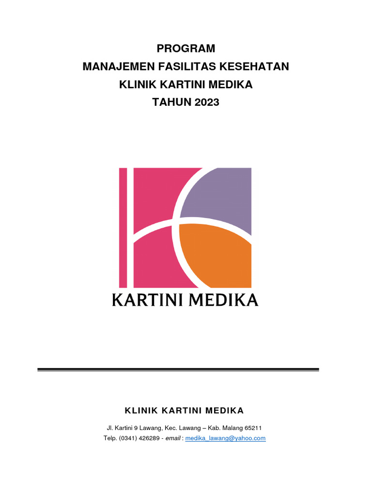 (KKM) Sk+program Manajemen Fasilitas | PDF