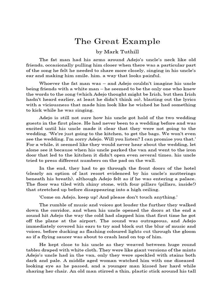 The Great Example | PDF | Art | Mystery, Thriller & Crime Fiction