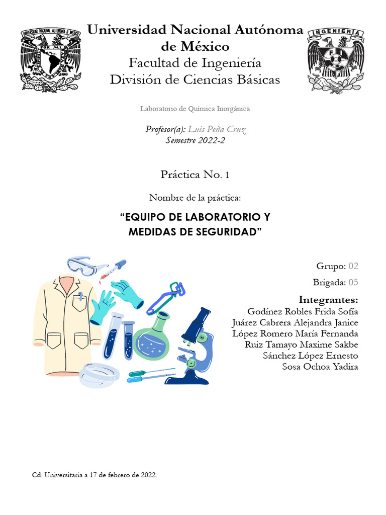 Seguridad en Laboratorio de Química UNAM | PDF | Destilación | Laboratorios