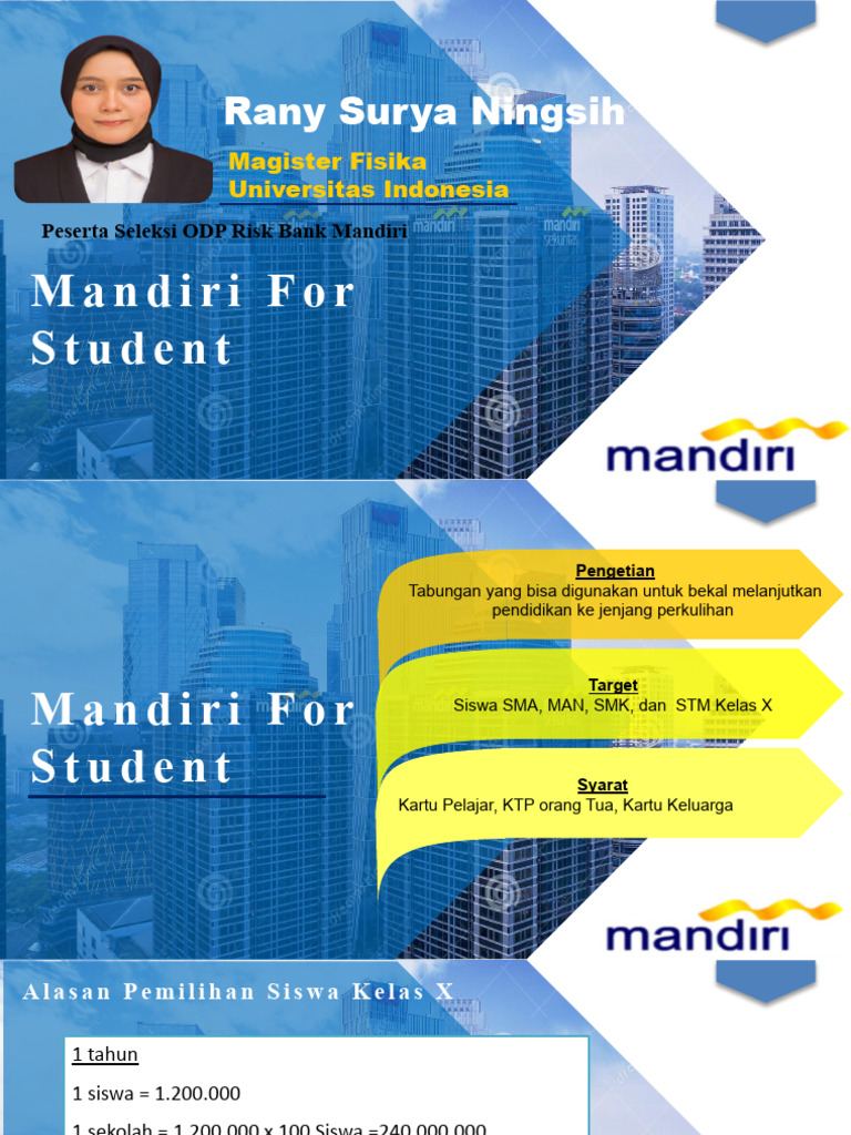 ODP Risk Bank Mandiri | PDF