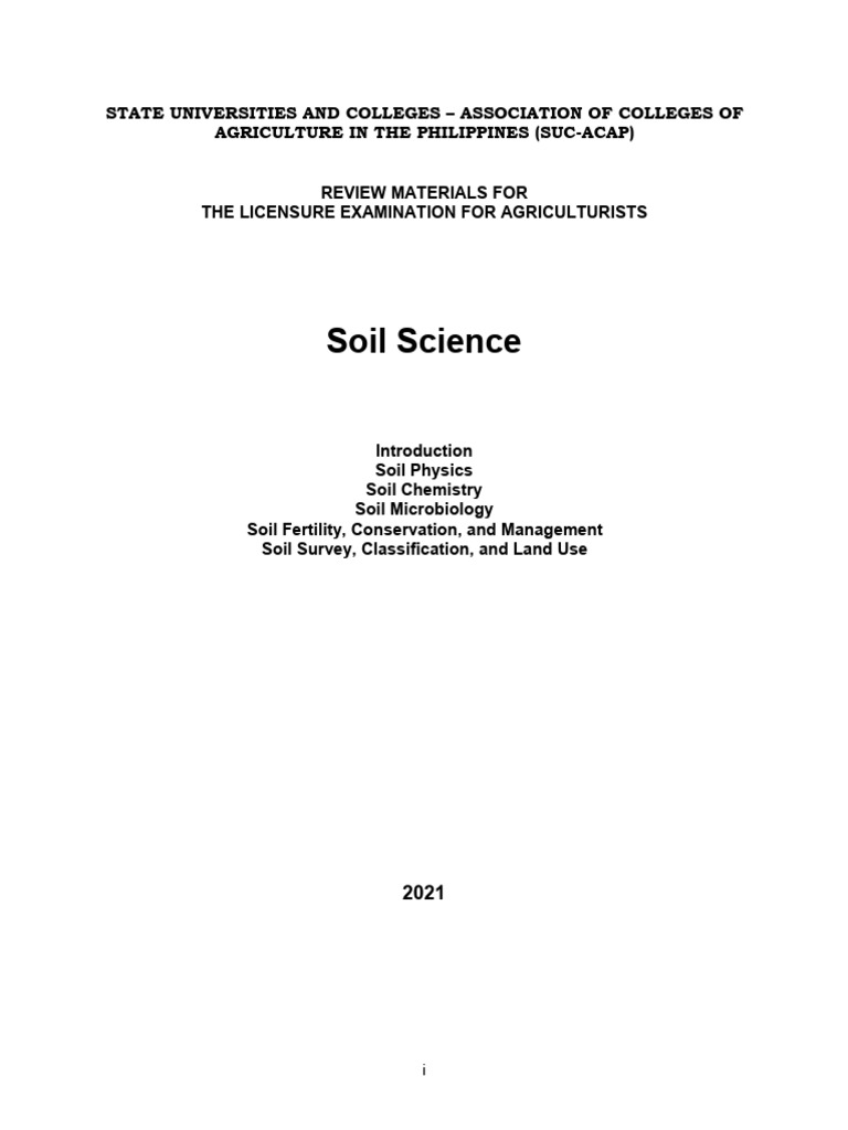 SUC ACAP Soil Science (Review Materials) | Download Free PDF | Igneous ...