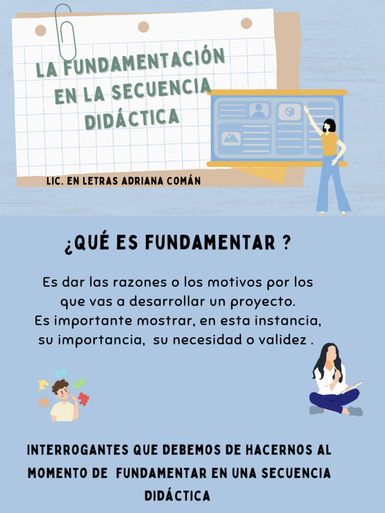 Fundamentación en Secuencia Didáctica | PDF