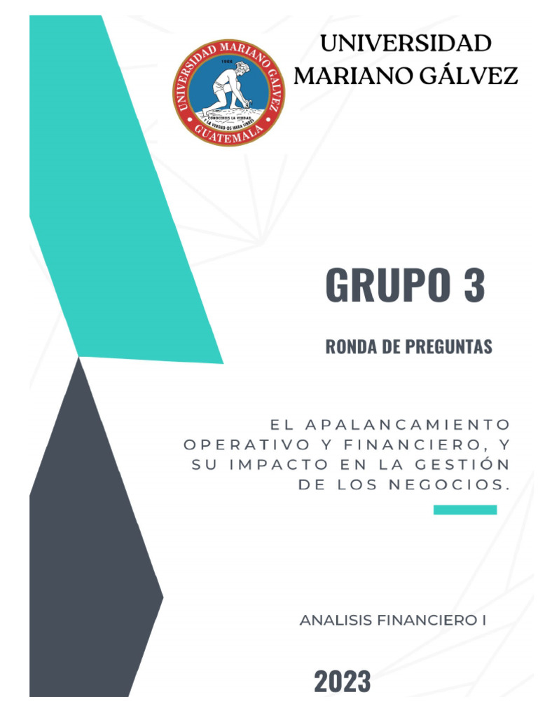 Apalancamiento Operativo y Financiero | PDF | Apalancamiento (Finanzas) | Business