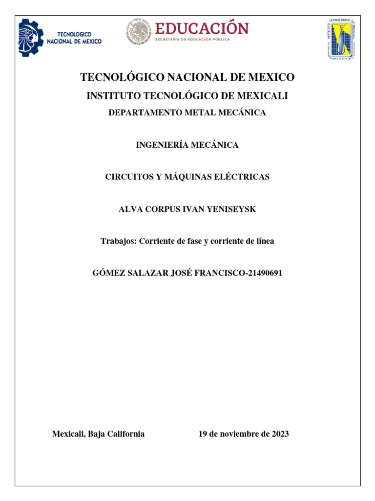 Corriente de Línea y de Fase en Trifásicos | PDF