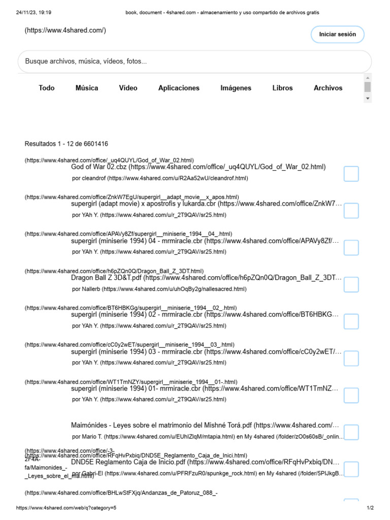Book, Document - 4shared - Com - Almacenamiento y Uso Compartido de Archivos Gratis | PDF