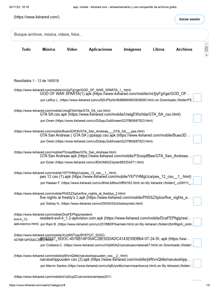 App, Mobile - 4shared - Com - Almacenamiento y Uso Compartido de ...