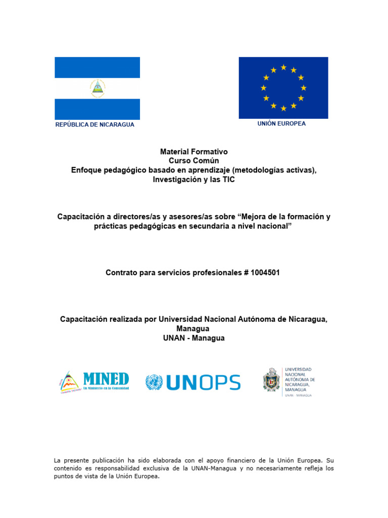 Curso Común Material Formativo Docx 2 PDF | PDF | Enseñando | Aprendizaje