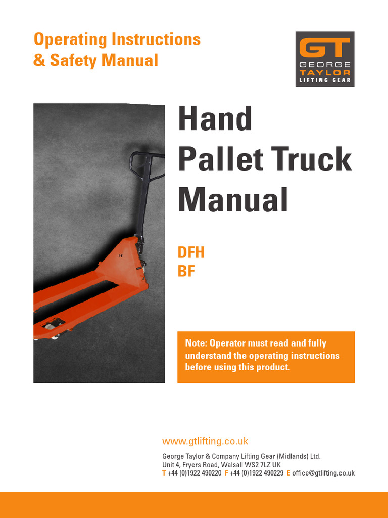 GT Hand Pallet Truck UIM 2.0 | PDF | Valve | Axle