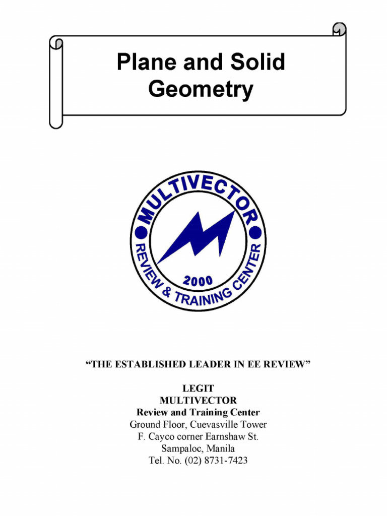 03 - Plane and Solid Geometry | PDF
