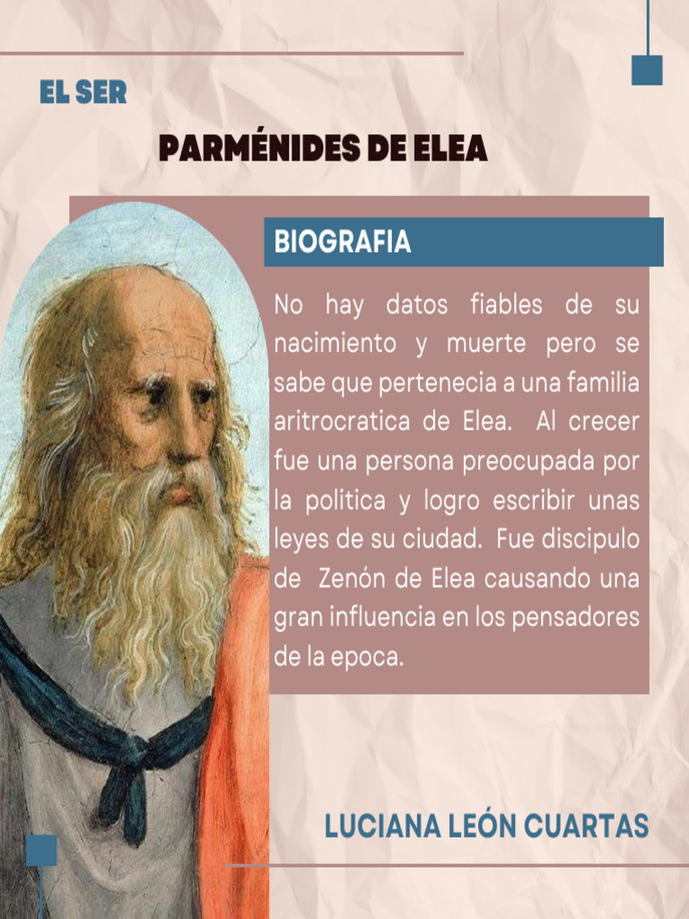 Parménides: Filosofía del Ser | PDF