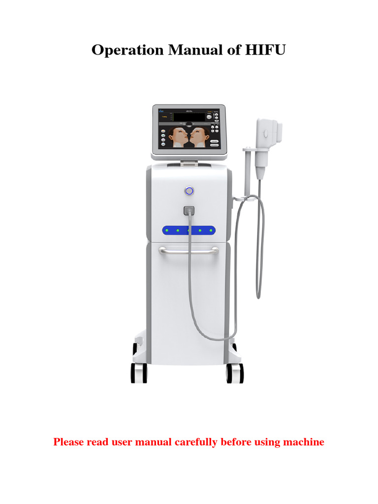 HIFU Vertical With Three Heads Manual210521 | PDF | Ultrasound ...