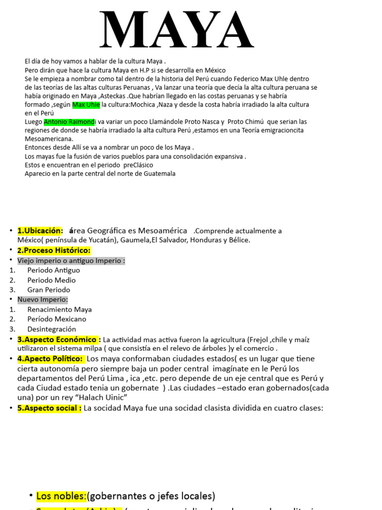 Maya 2.0 | PDF | Civilización maya | Mesoamérica