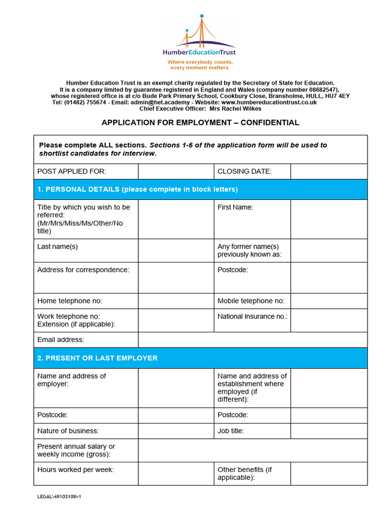 HET Application Form March23 | PDF | Justice | Crime & Violence